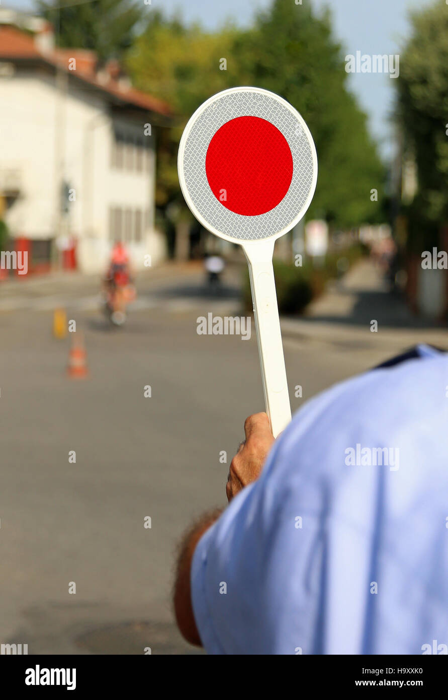 Traffic sign checkpoint hi-res stock photography and images - Alamy