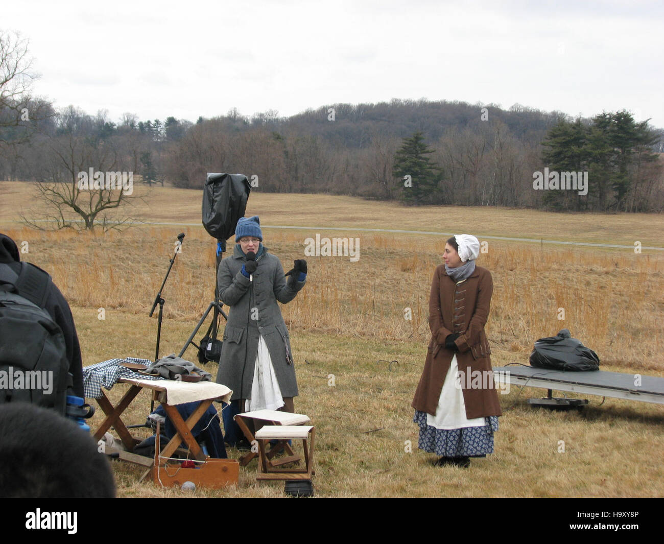 This image depicts women at Valley Forge during the American Revolution ...