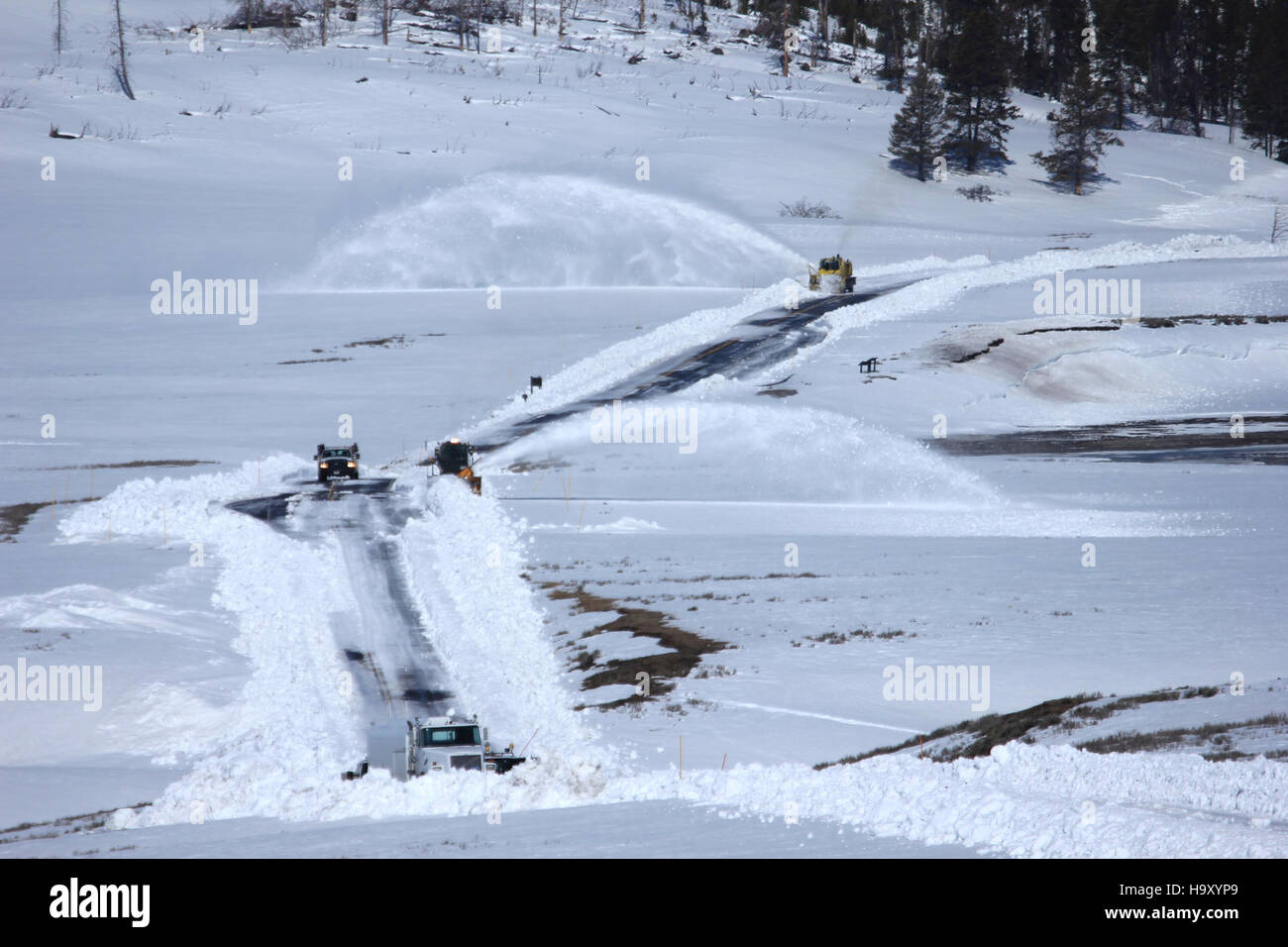 This photograph showcases the diverse geothermal features of ...