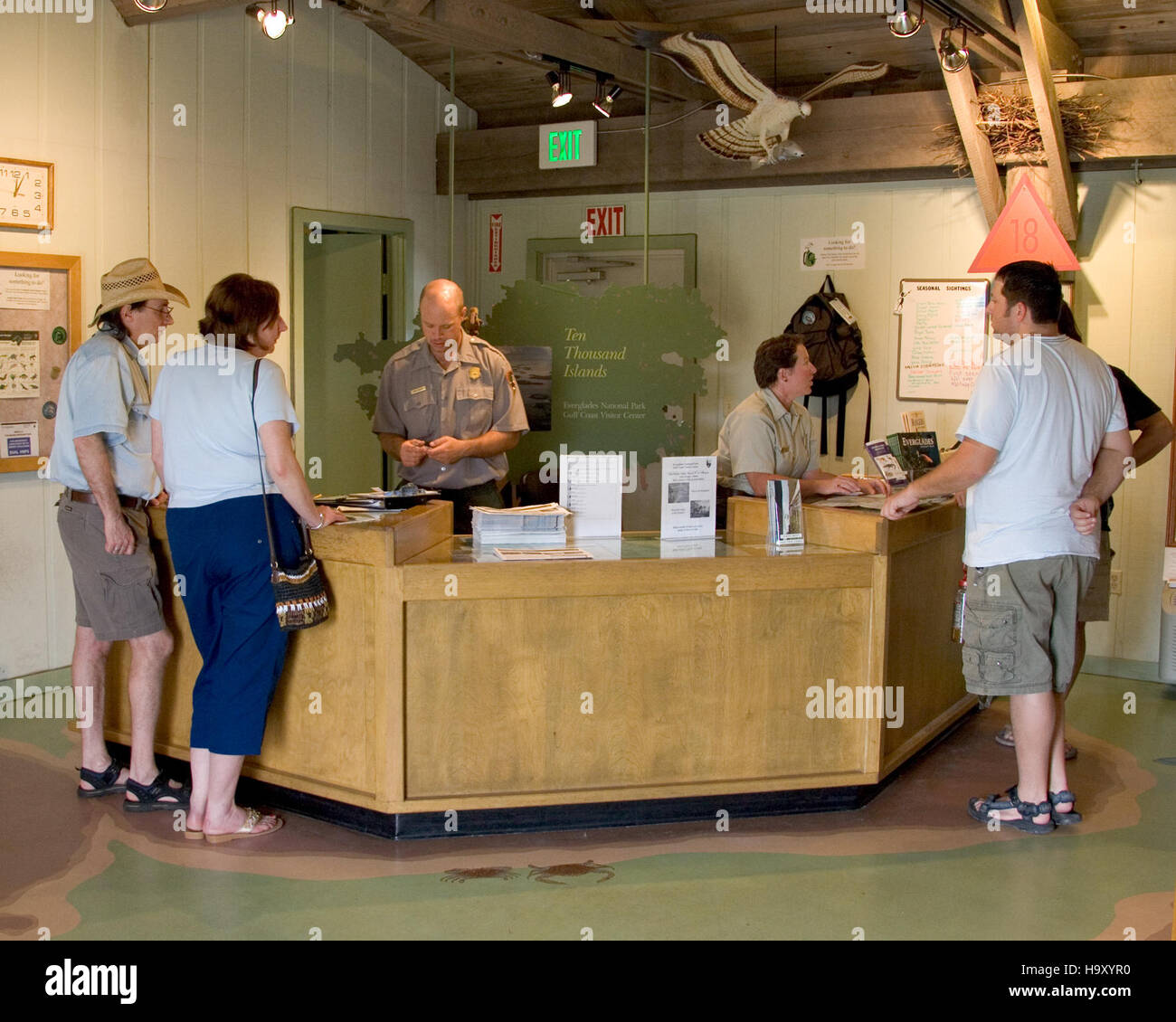 The Gulf Coast Visitor Center in Everglades National Park provides ...