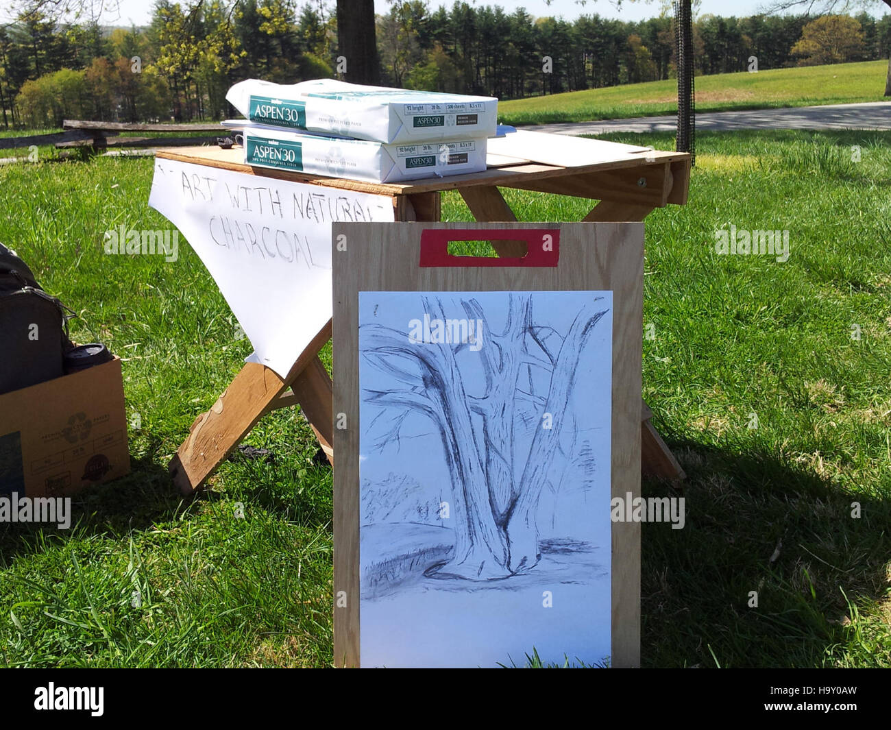 valleyforgenationalpark 8685992411 Drawing with charcoal Stock Photo ...