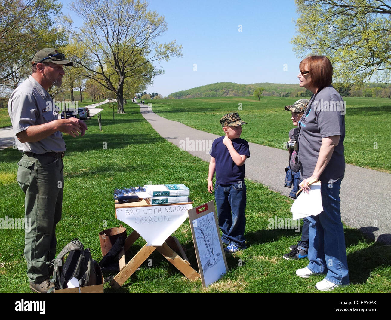 valleyforgenationalpark 8687109778 Drawing with charcoal Stock Photo ...