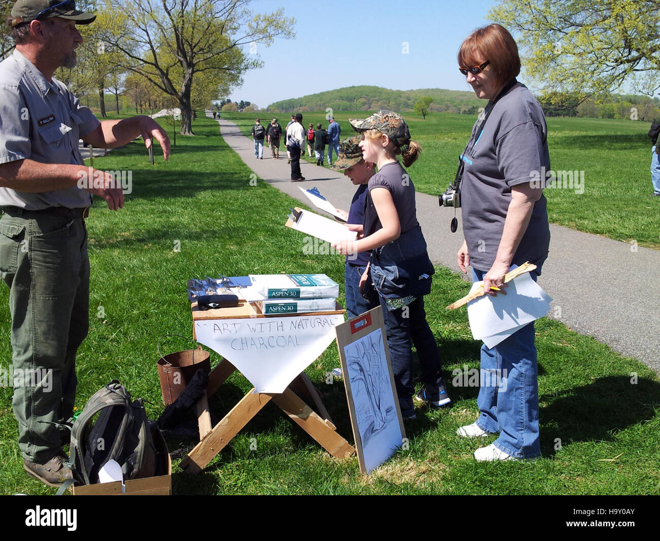 valleyforgenationalpark 8687097748 Drawing with charcoal Stock Photo ...