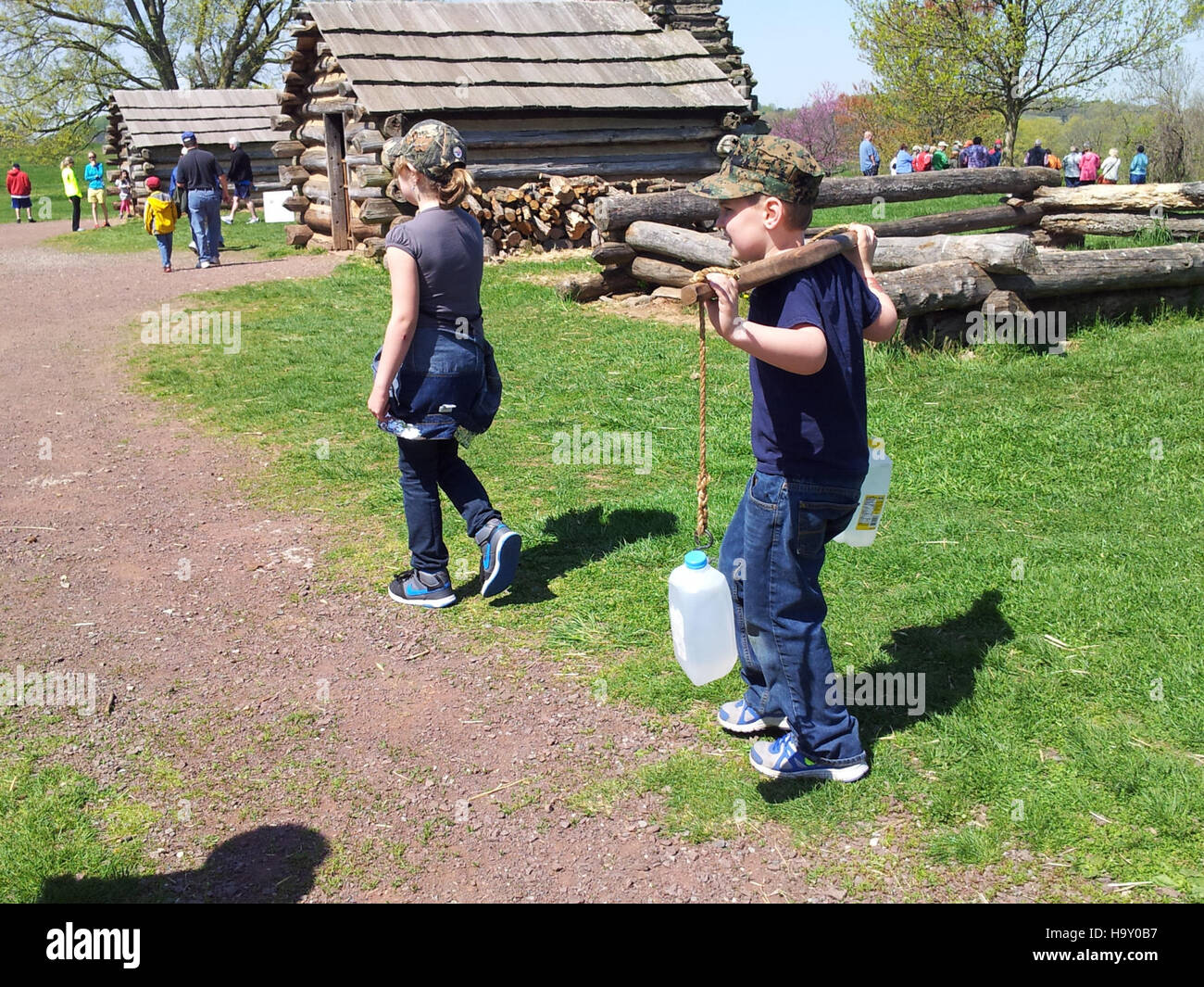 valleyforgenationalpark 8685989315 Water brigade Stock Photo - Alamy