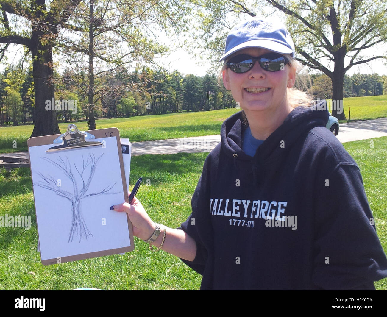 valleyforgenationalpark 8687098132 Drawing with charcol Stock Photo - Alamy