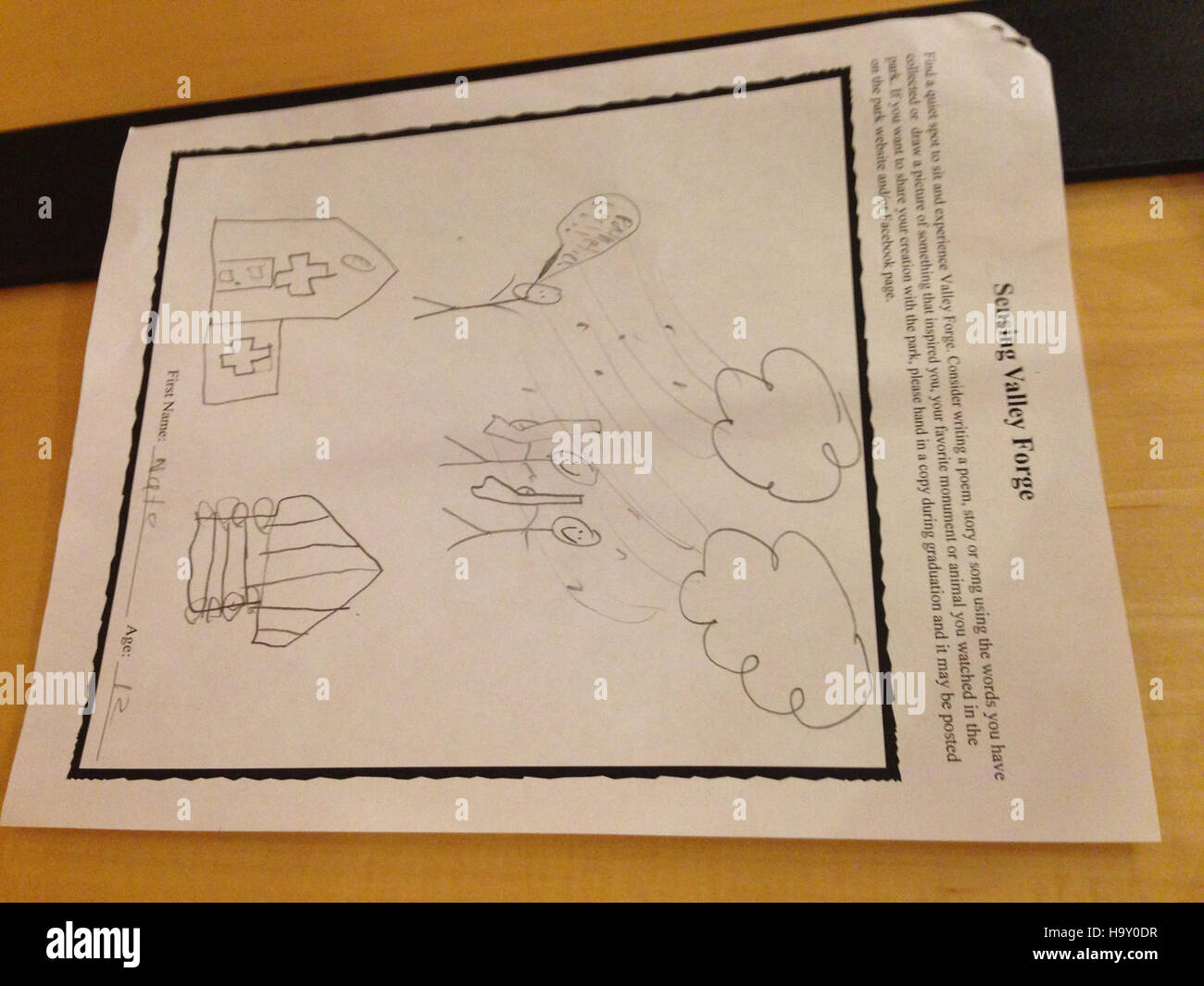 valleyforgenationalpark 8686055233 Kid sketches Stock Photo - Alamy