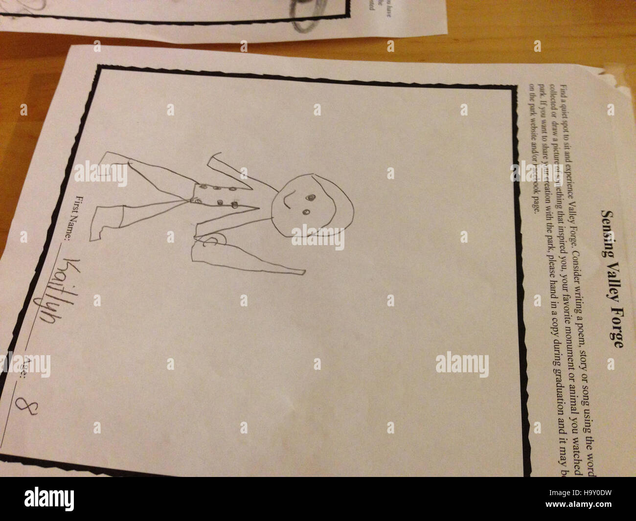 Children’s sketches from Valley Forge National Historical Park depict ...