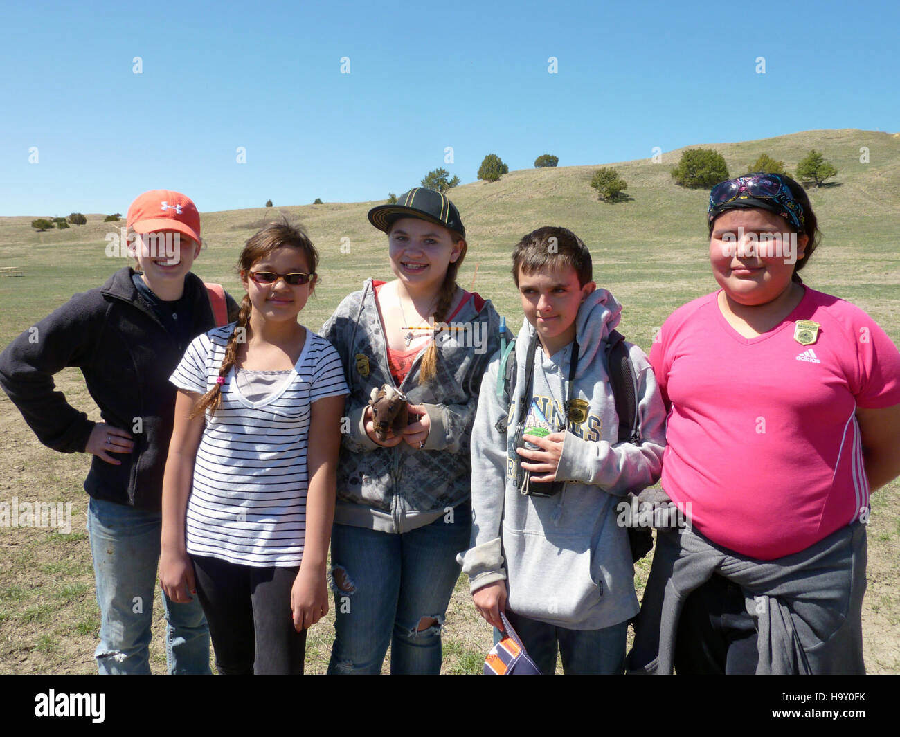 Students at Interior School participate in an educational program with ...