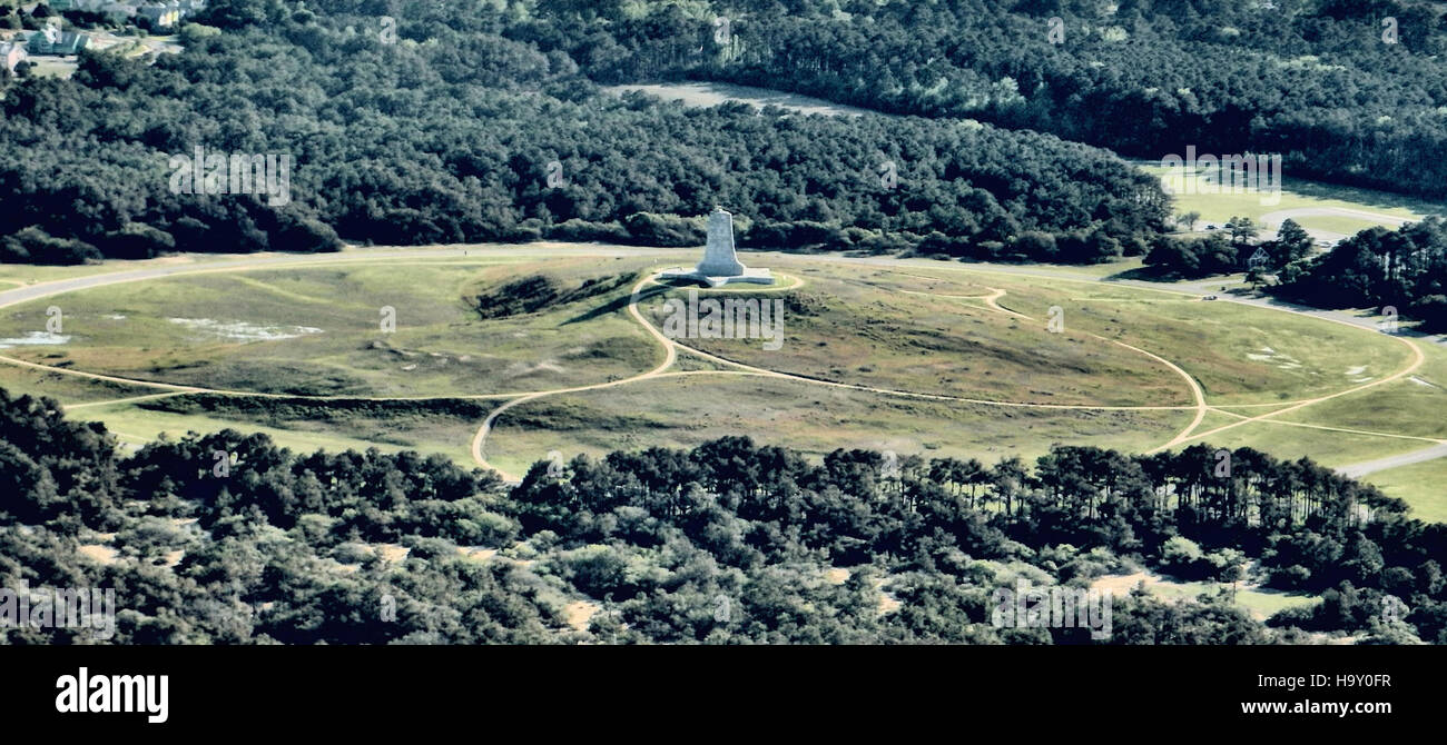 This aerial photograph of Big Kill Devil Hill at the Wright Brothers ...