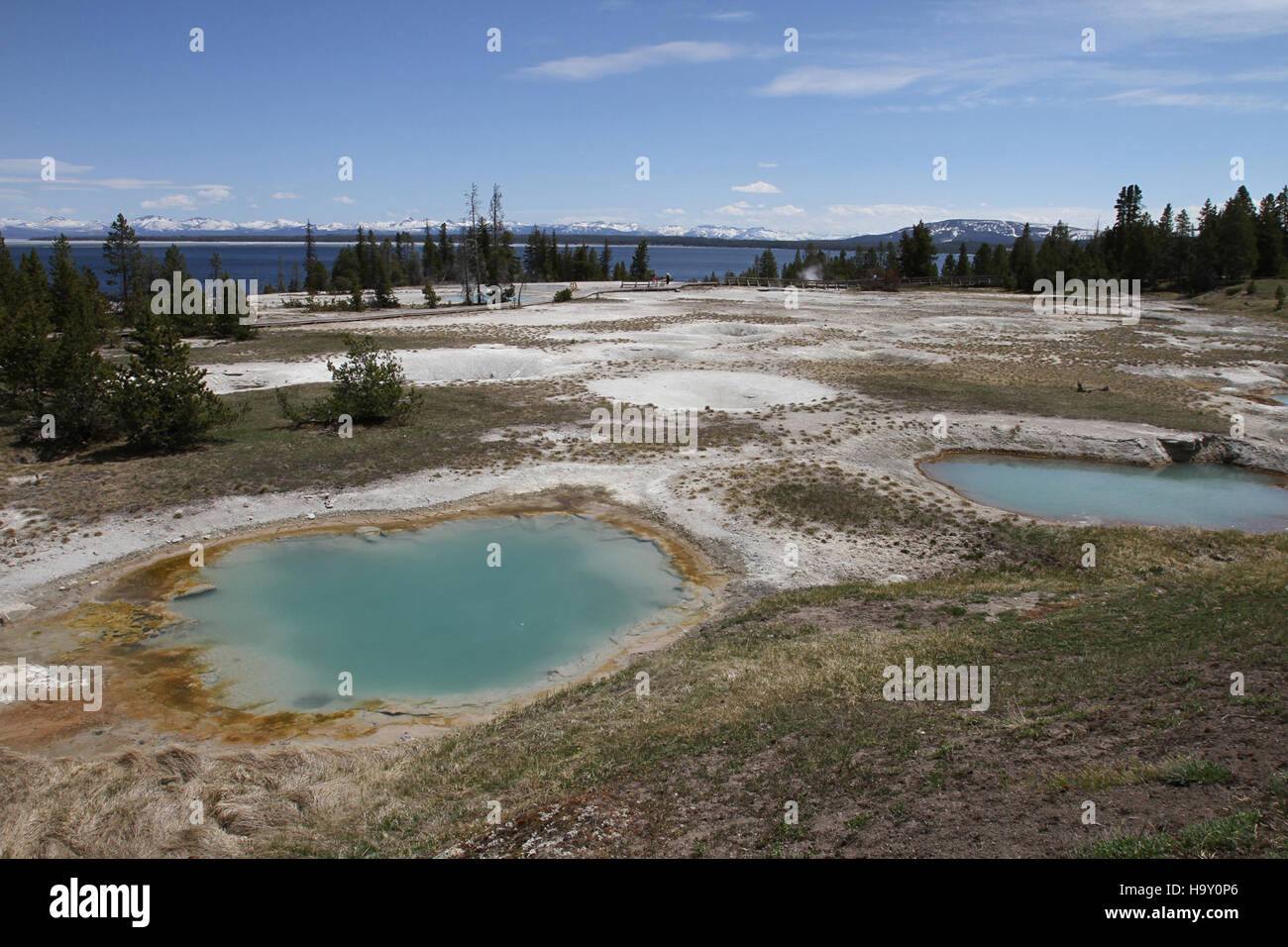 West Thumb Geyser Basin is located along Yellowstone Lake and is known ...