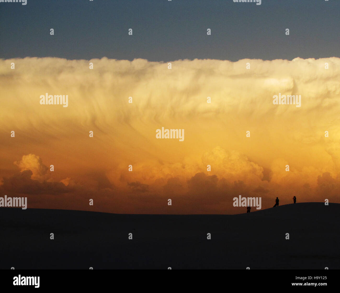A photograph of a dramatic sky showcasing natural weather patterns ...
