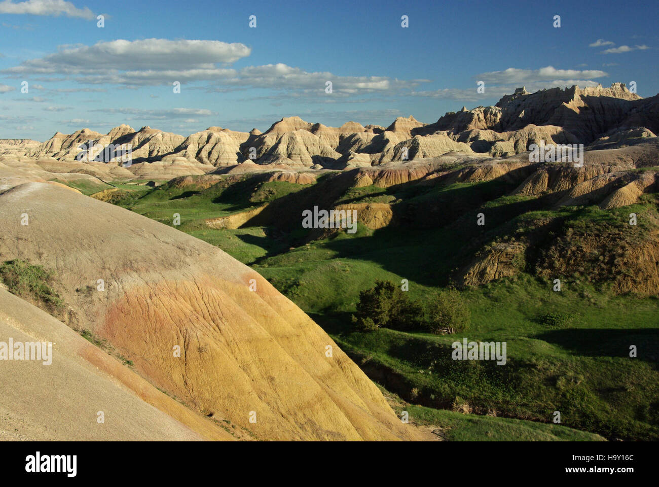 The Yellow Mounds in Badlands National Park are known for their vibrant ...
