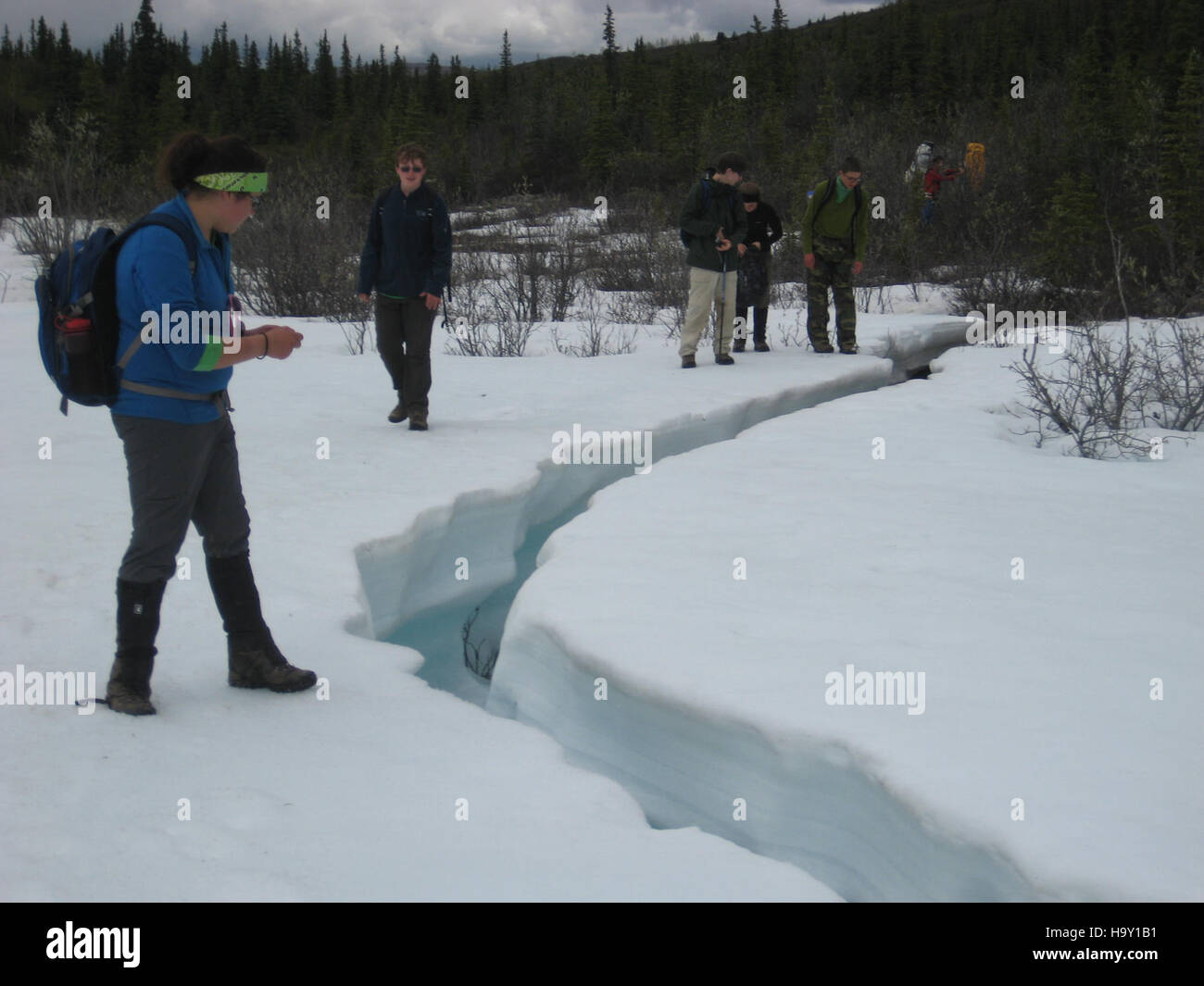 Denali National Park's Ice Chasm is a remarkable geological feature ...