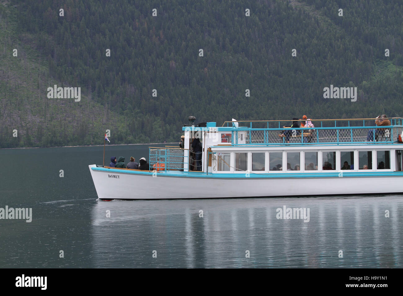 A boat ride on Lake McDonald in Glacier National Park, aboard the ...