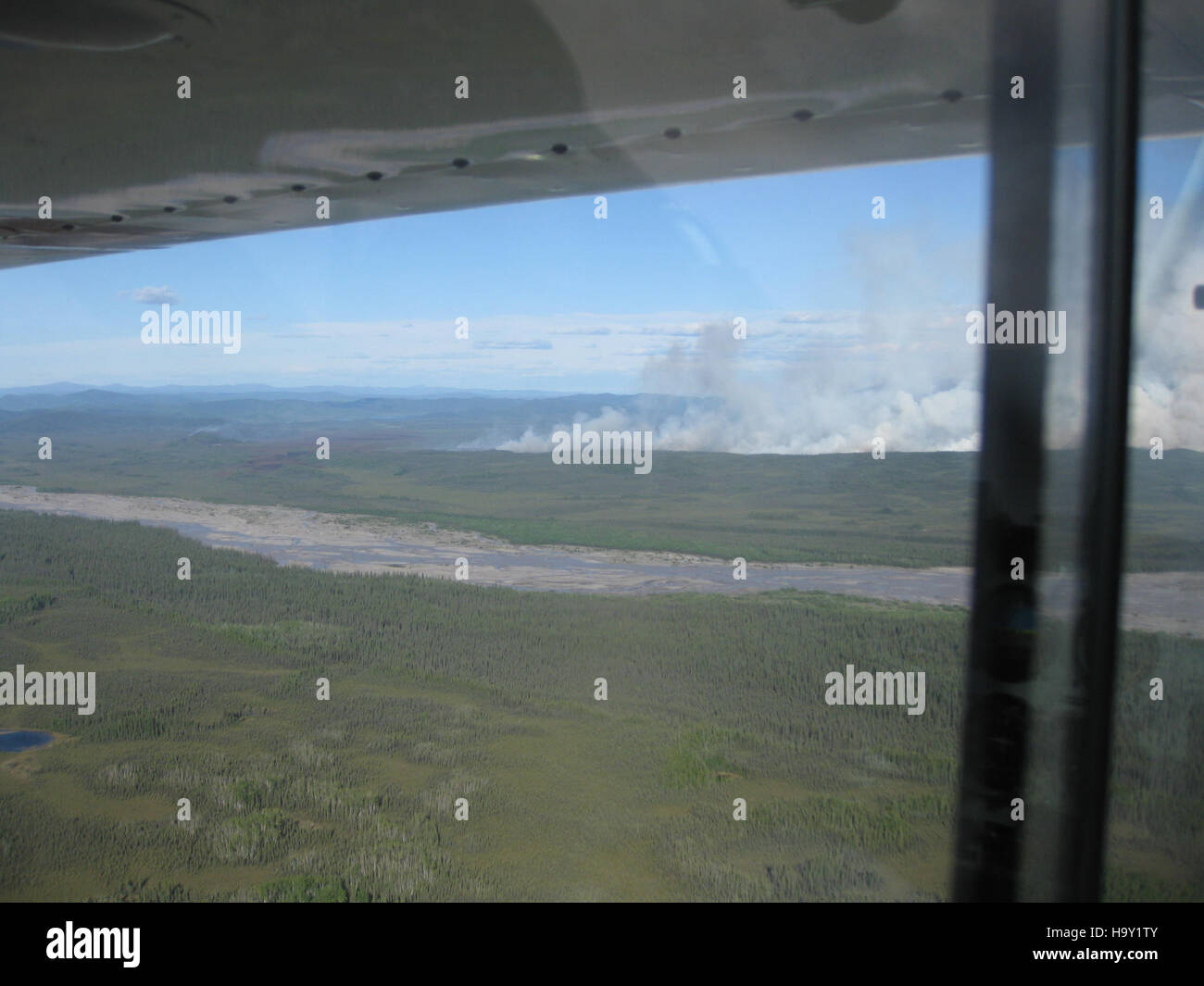 The Chisana River Fire, which occurred in June 2013, was captured by ...