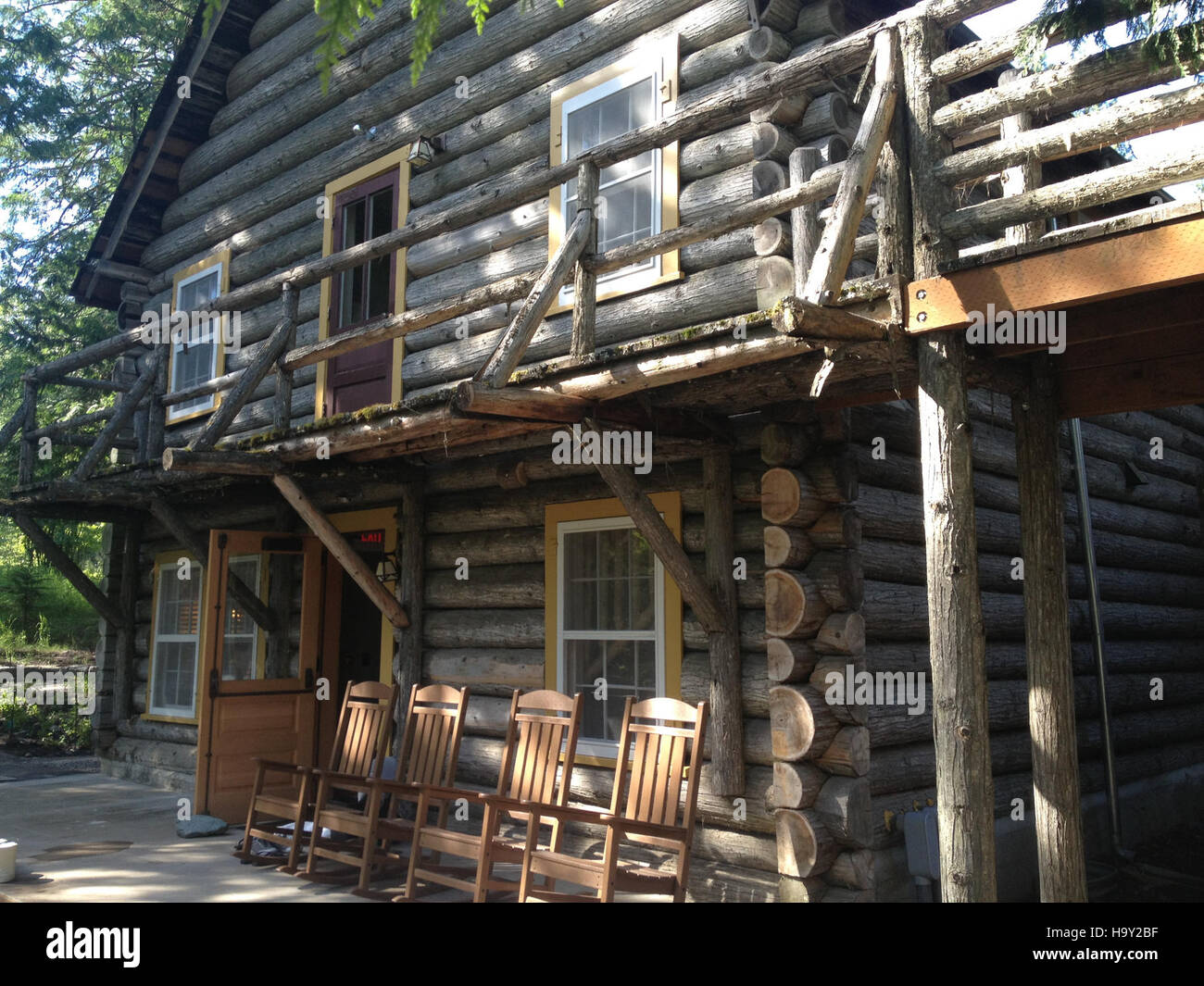 The rehabilitation of the Snyder Hall exterior in Glacier National Park ...