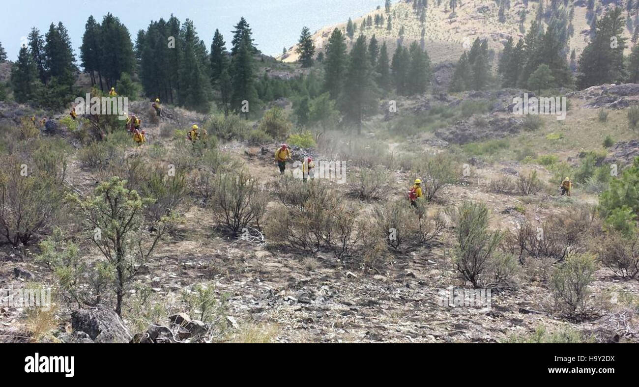 The 25 Mile Fire in Oregon required extensive firefighting efforts to ...