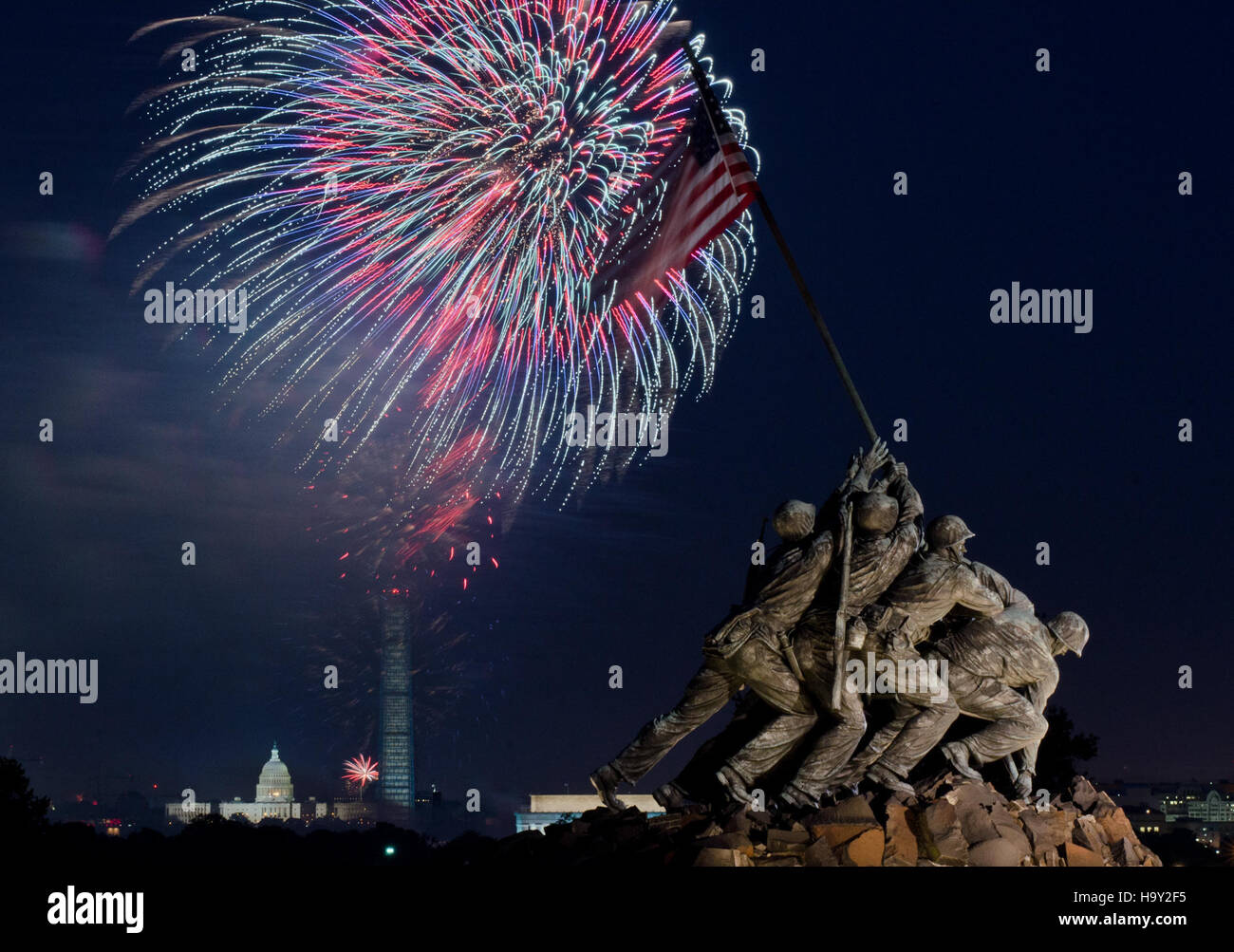 A scene from the 4th of July celebrations at the U.S. Capitol ...