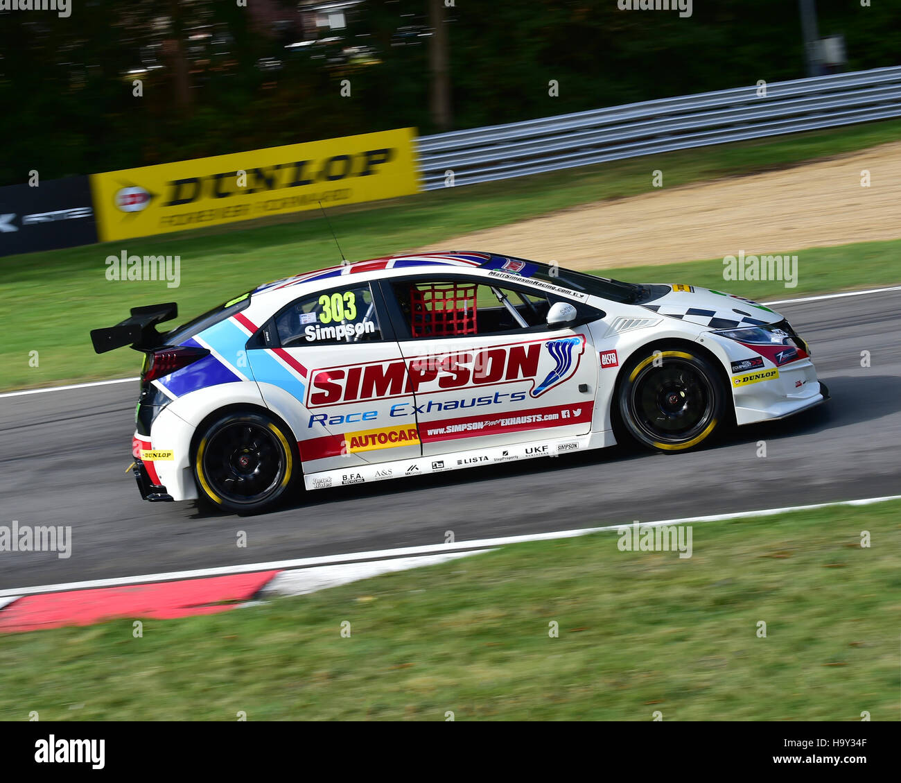 Matt Simpson, Honda Civic Type R, BTCC 2016, Brands Hatch, British ...