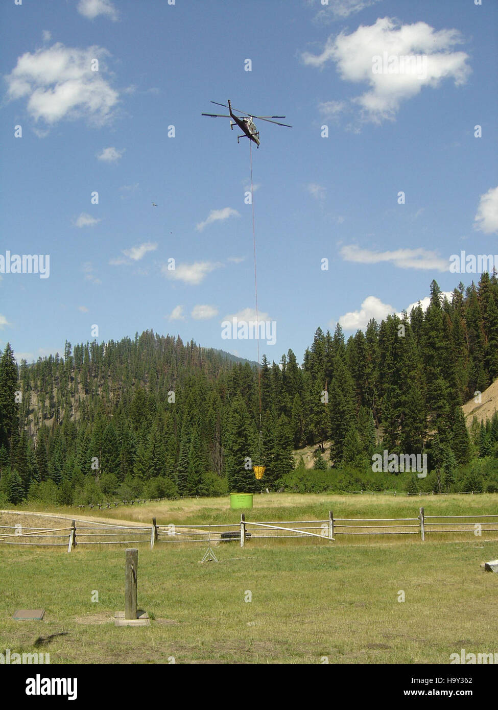 The Gold Pan Complex Fire, a forest fire managed by the U.S. Department ...
