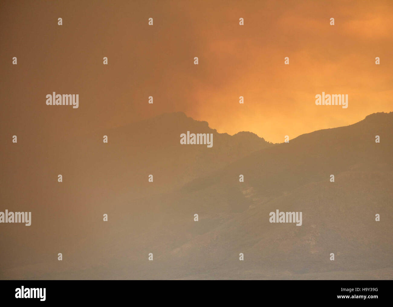 A photo showing firefighters responding to the Smith Ranch Fire ...