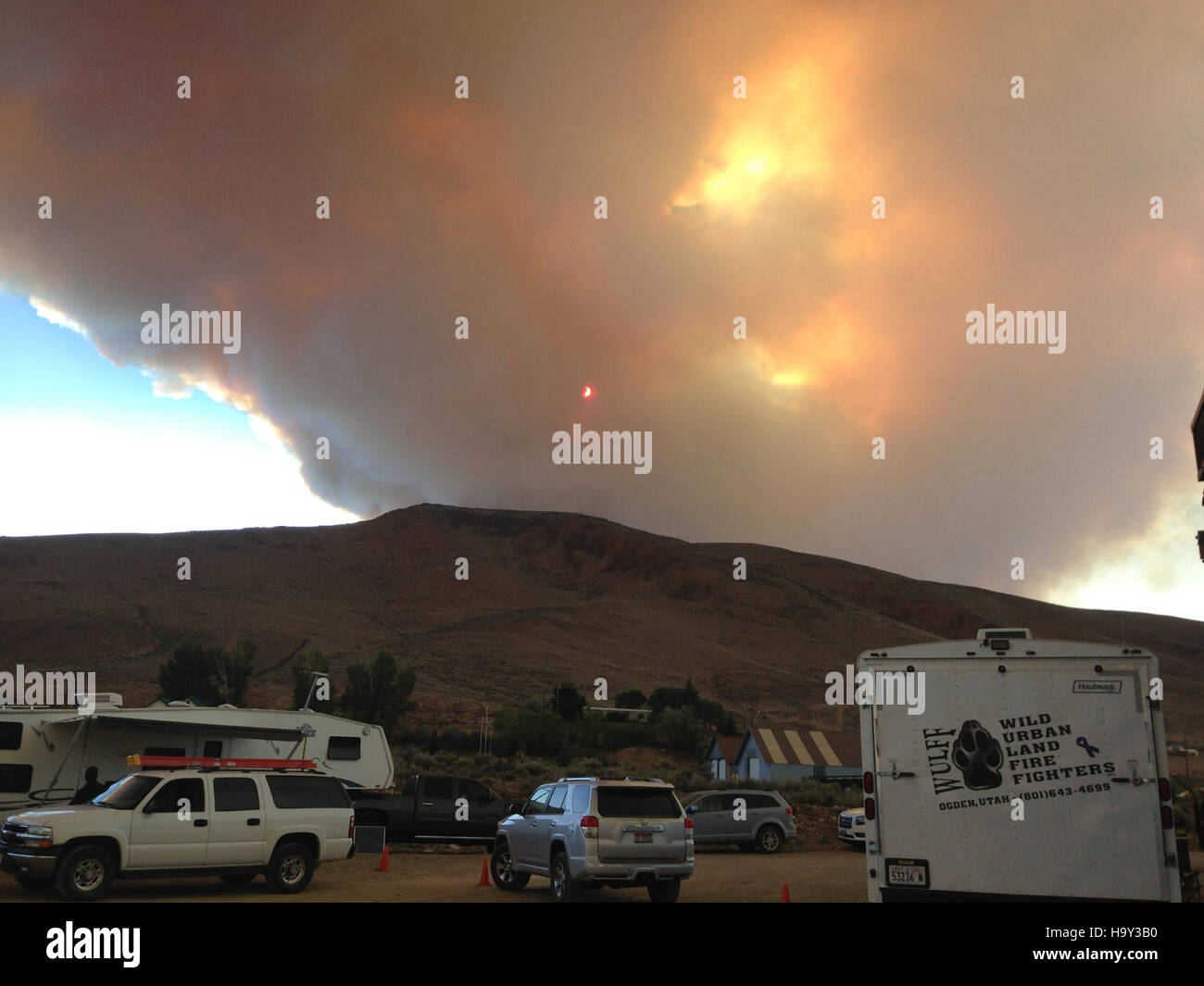 This image depicts the aftermath of the Lodgepole Fire, a forest fire ...