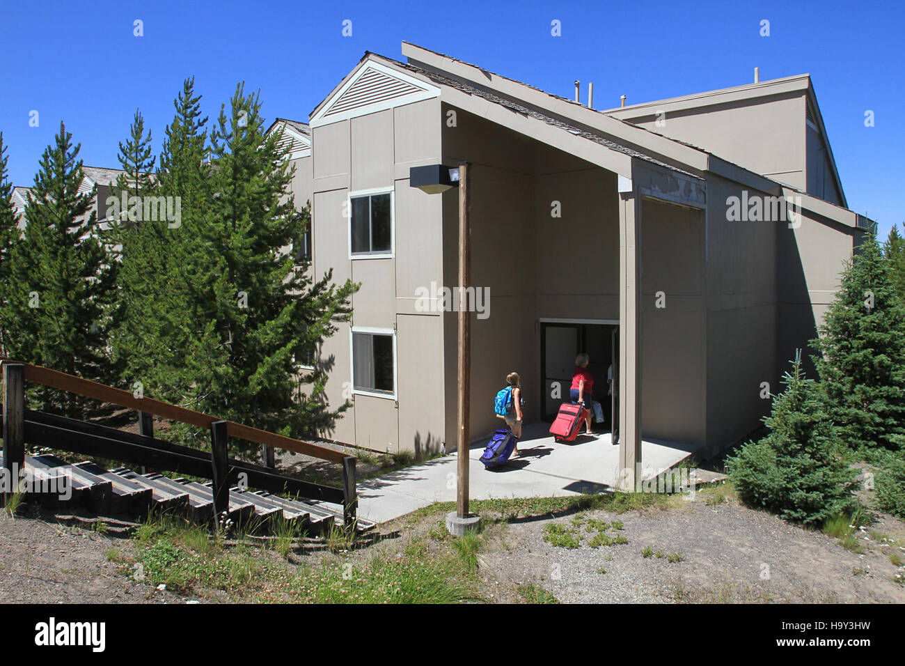 Visitors at Yellowstone National Park's Grant Village settle into ...