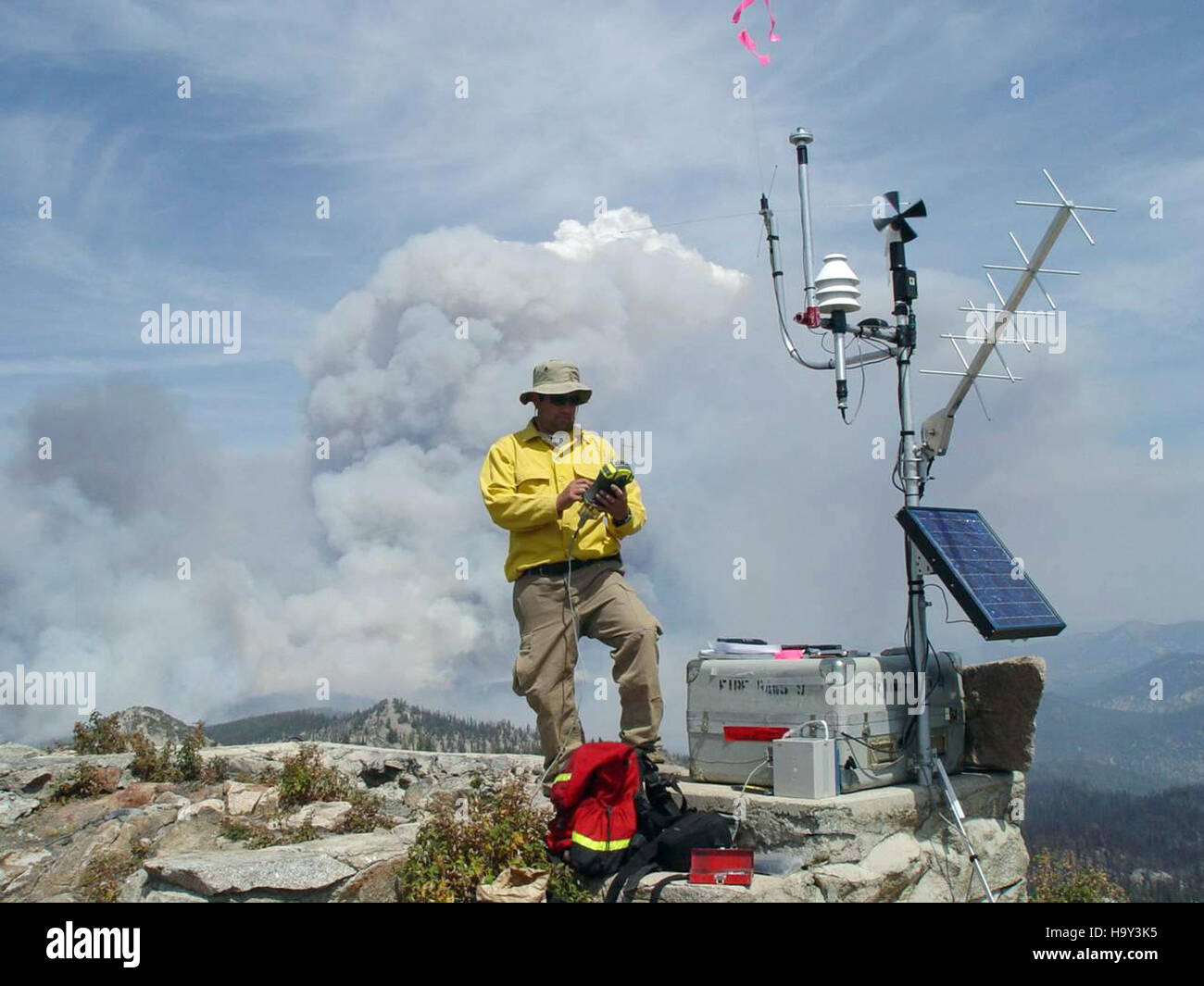 A forest fire, known as the Ridge Fire, took place in a U.S. national ...