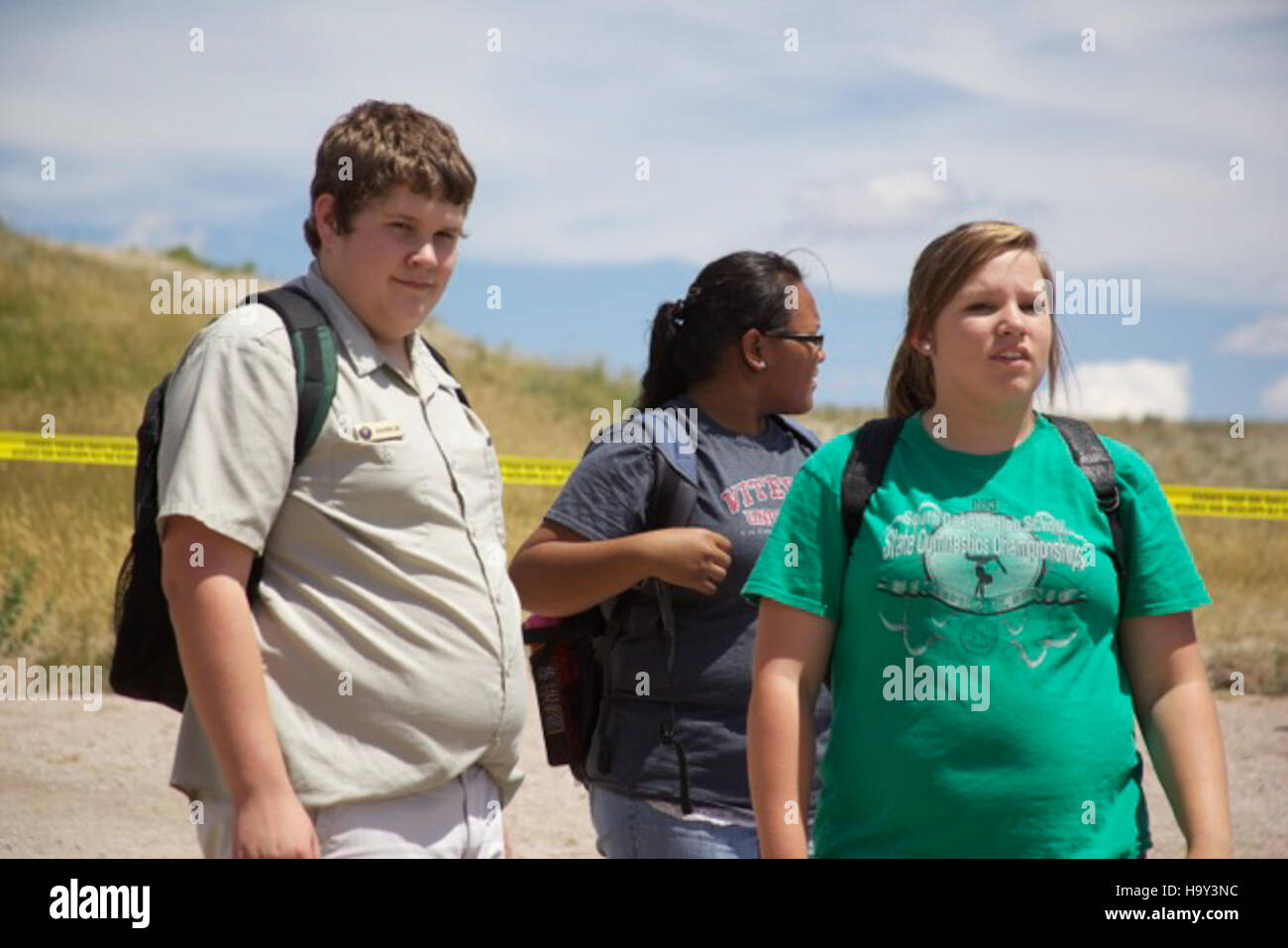 Youth interns participate in a search and rescue training exercise at ...