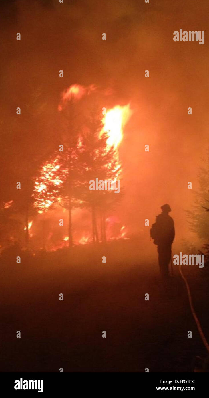 An image of the Douglas Complex Fire in Oregon, highlighting the impact ...