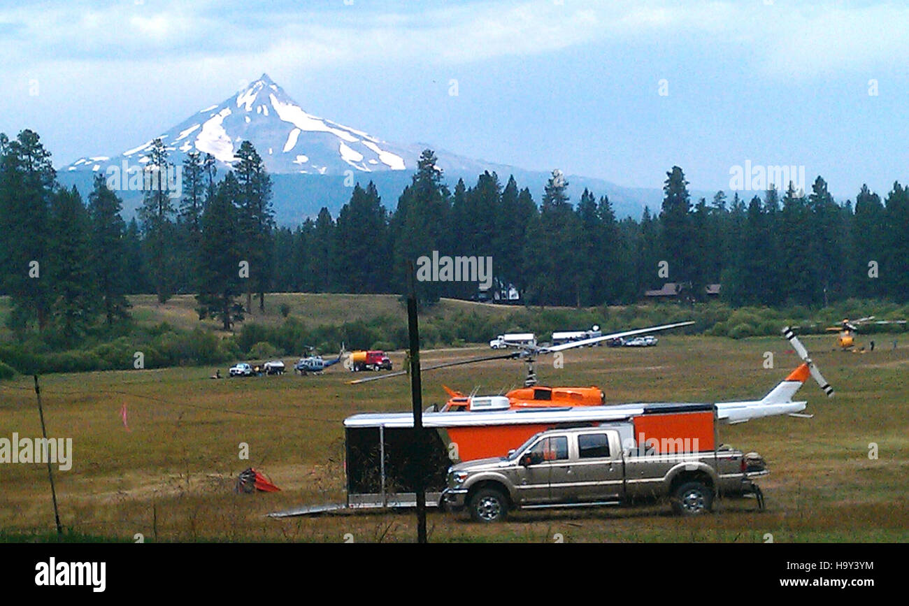 A forest fire burning on Green Ridge, part of the USDA’s efforts to ...
