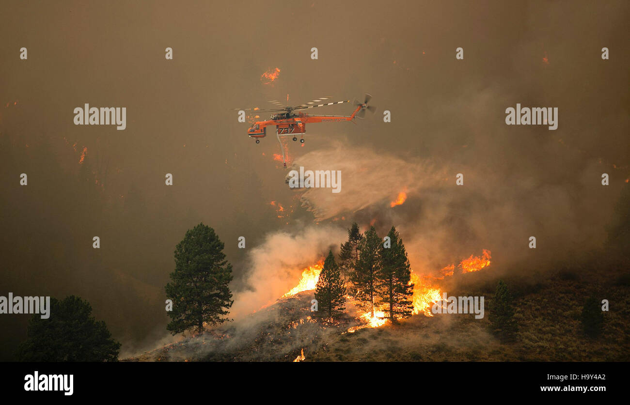 The Elk Complex Fire, a significant wildfire event, is shown in this ...