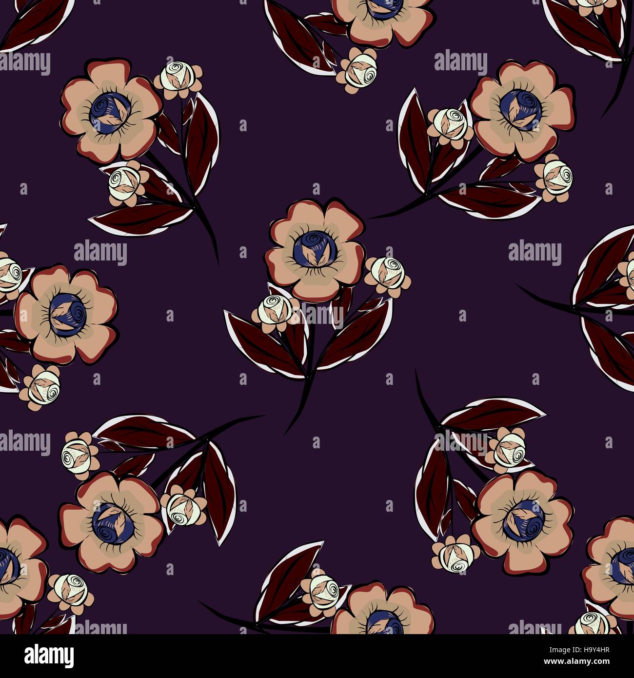 Abstract Flower pattern background. Vector texture Floral backgrounds ...