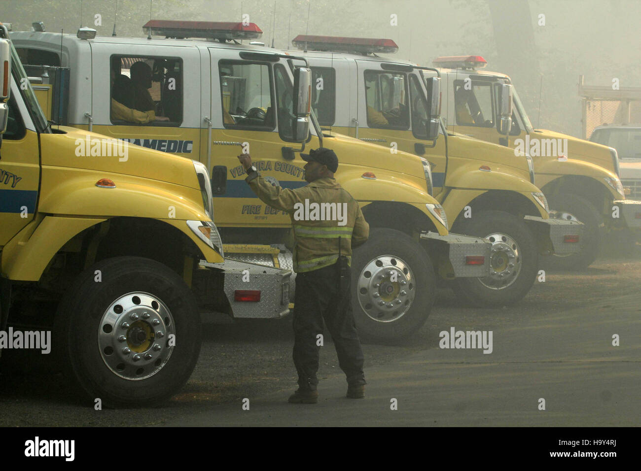 The Rim Fire in a forested area, managed by USDA and fire services. It ...