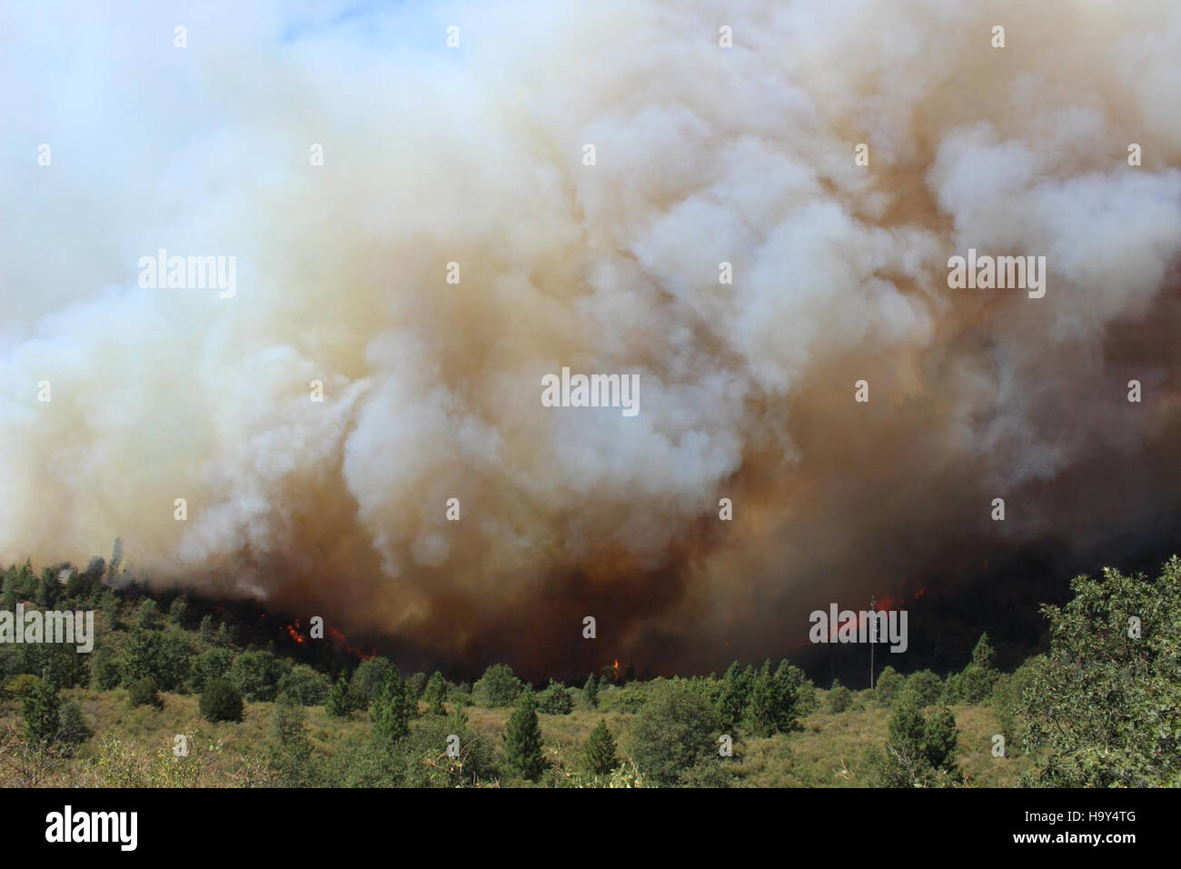 This image documents the Rim Fire, one of California's largest ...