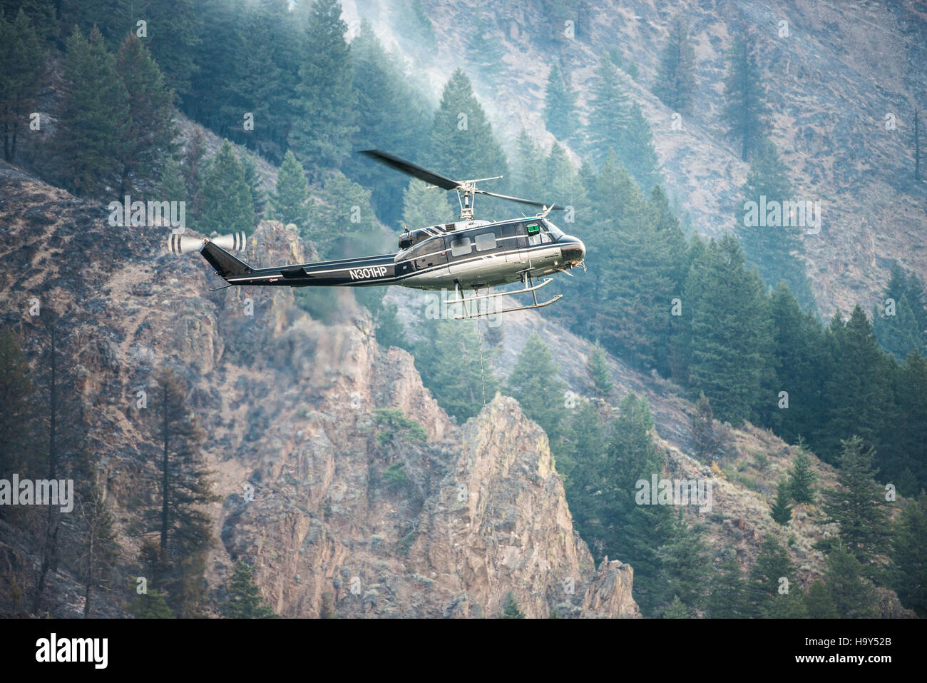 The Beaver Complex Wildlands Fire in Idaho, near Sun Valley and Ketchum ...