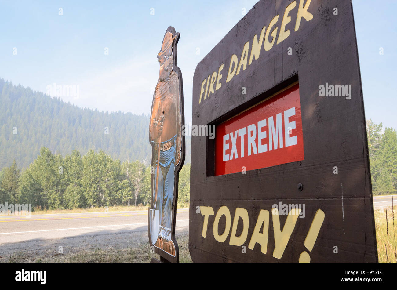 The Beaver Complex Wildlands Fire, occurring in Idaho near Sun Valley ...