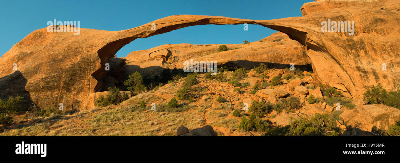 Landscape Arch, located in Arches National Park, is one of the longest ...