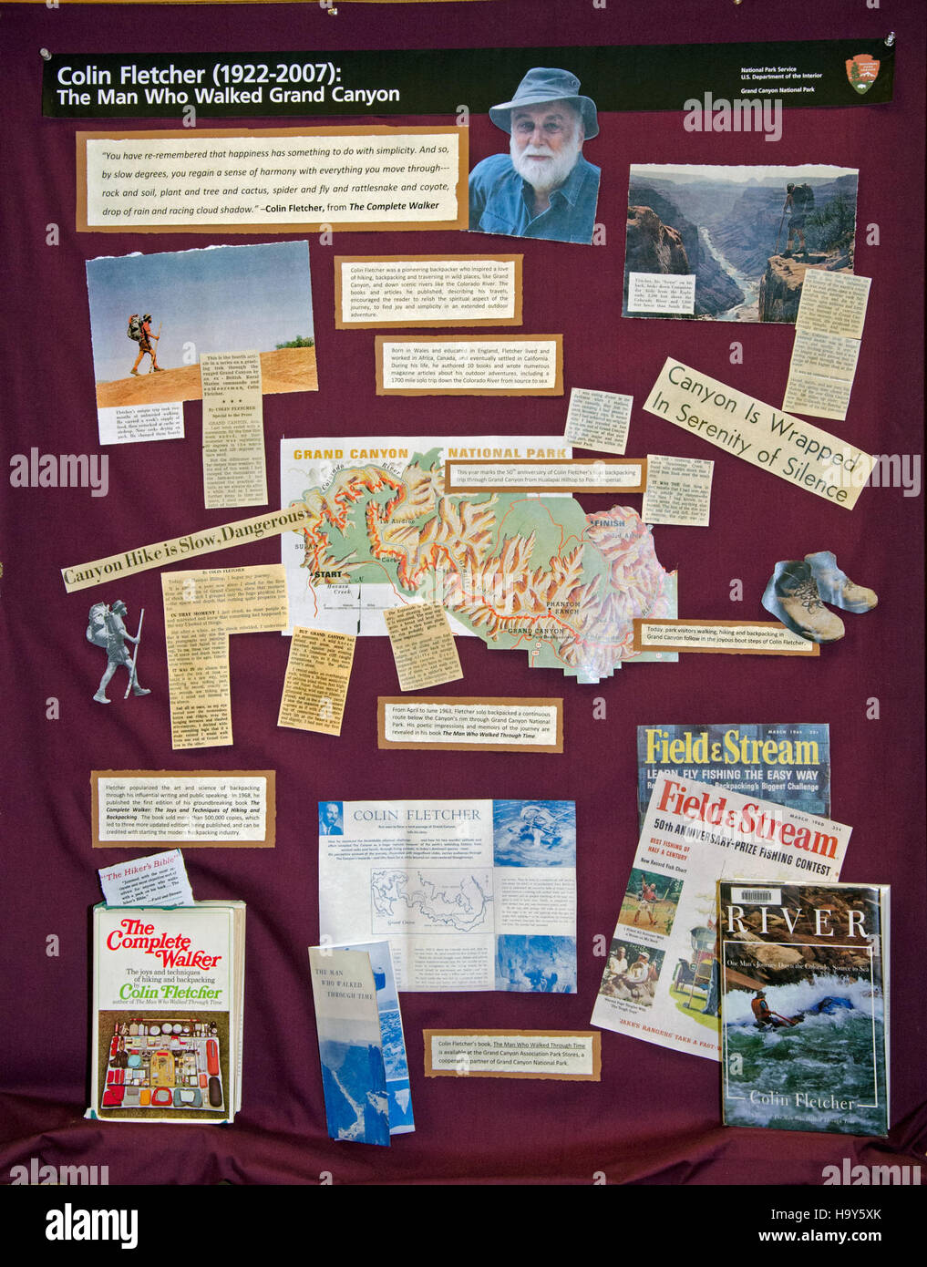 The 50th Anniversary of Colin Fletcher's hike is commemorated with an ...