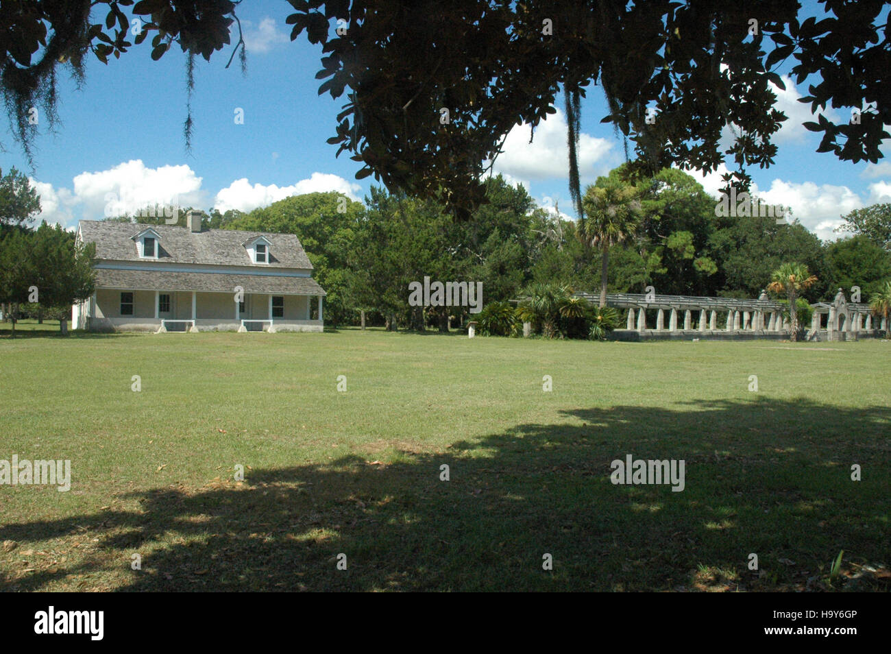 The Tabby House & Pergola is a picturesque structure within a national ...
