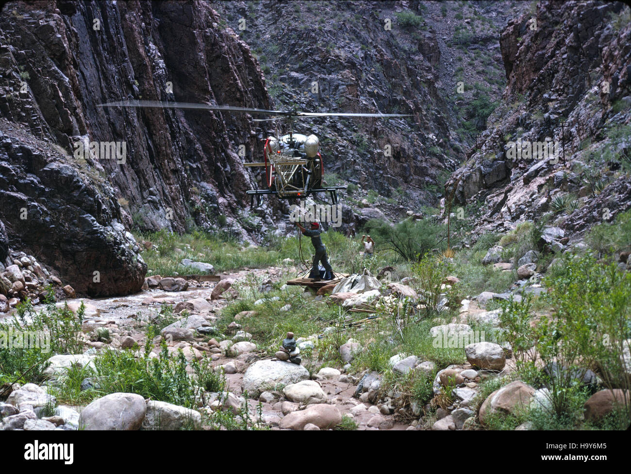 The historic Trans-canyon Pipeline project at Grand Canyon National ...