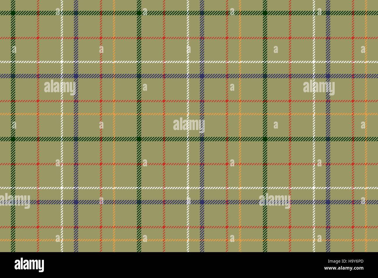 Checkered fabric texture seamless background. Vector illustration. Flat ...