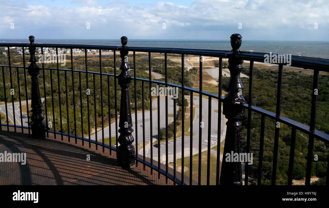 New railing installed at Cape Hatteras Lighthouse, part of ongoing ...