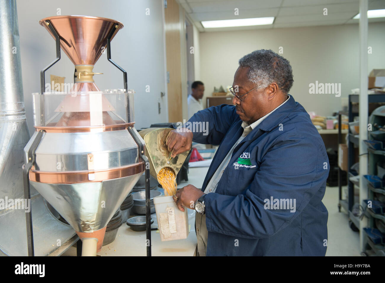 This image depicts USDA's involvement in grain inspection and market ...