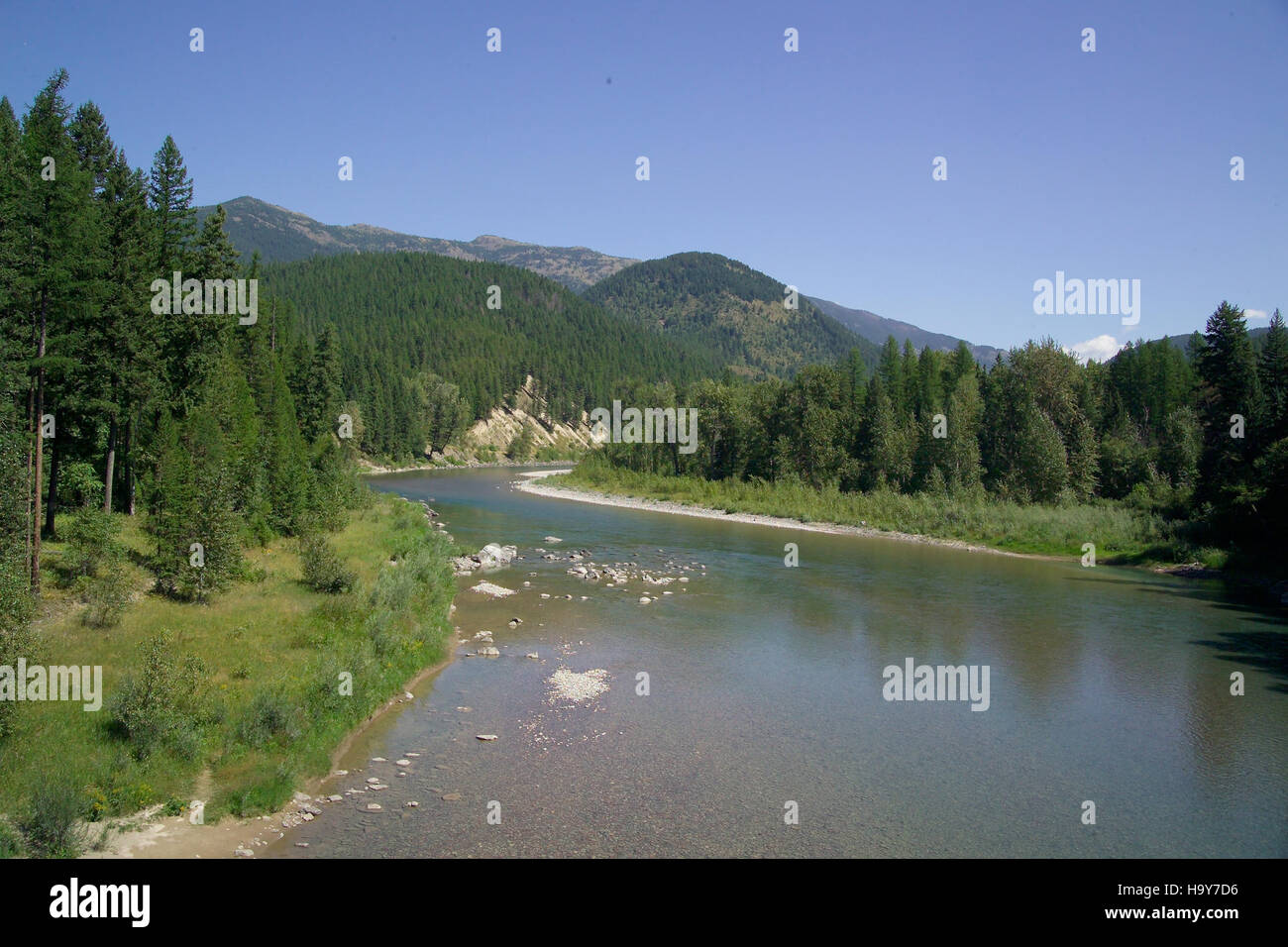 glaciernps 5162281658 Middle Fork of the Flathead River Stock Photo - Alamy