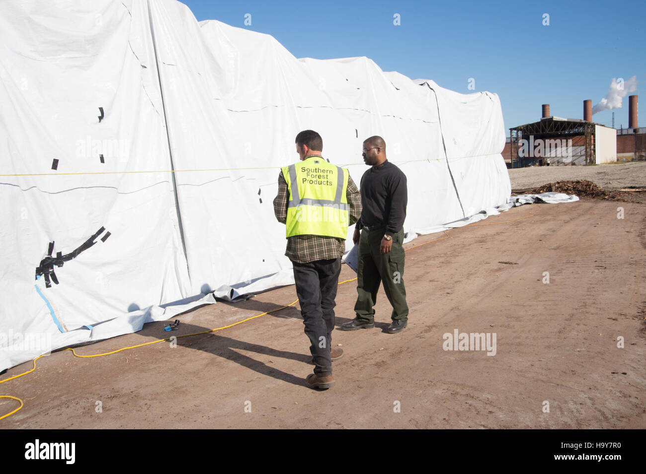 The USDA's APHIS conducts fumigation and inspection of wood products to ...