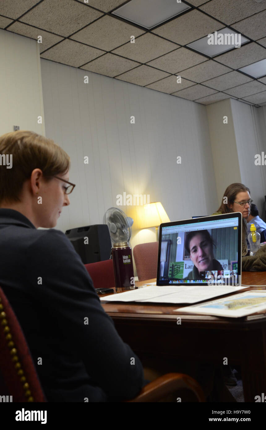 Frank Nguyen, Rhee Starmer, and others participating in a Google ...