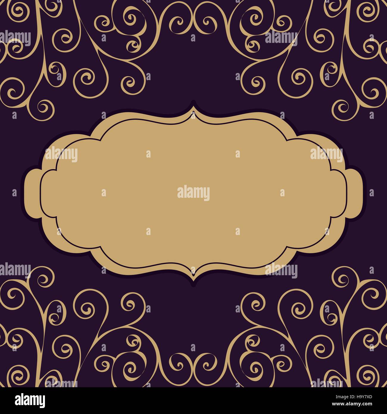 Decoration vintage pattern text background. Vector illustration Stock ...