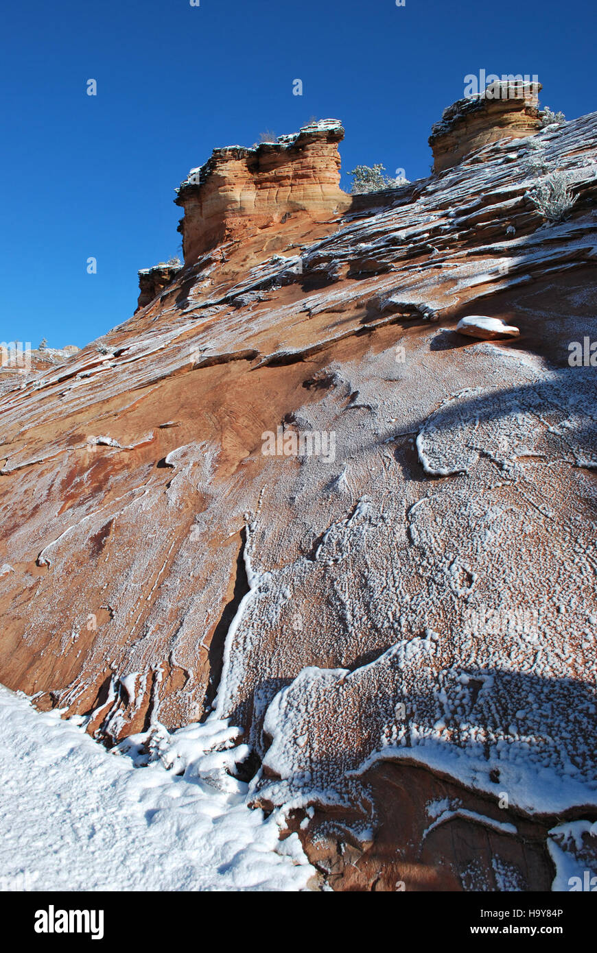 The hoodoos in Zion National Park are geological formations created by ...