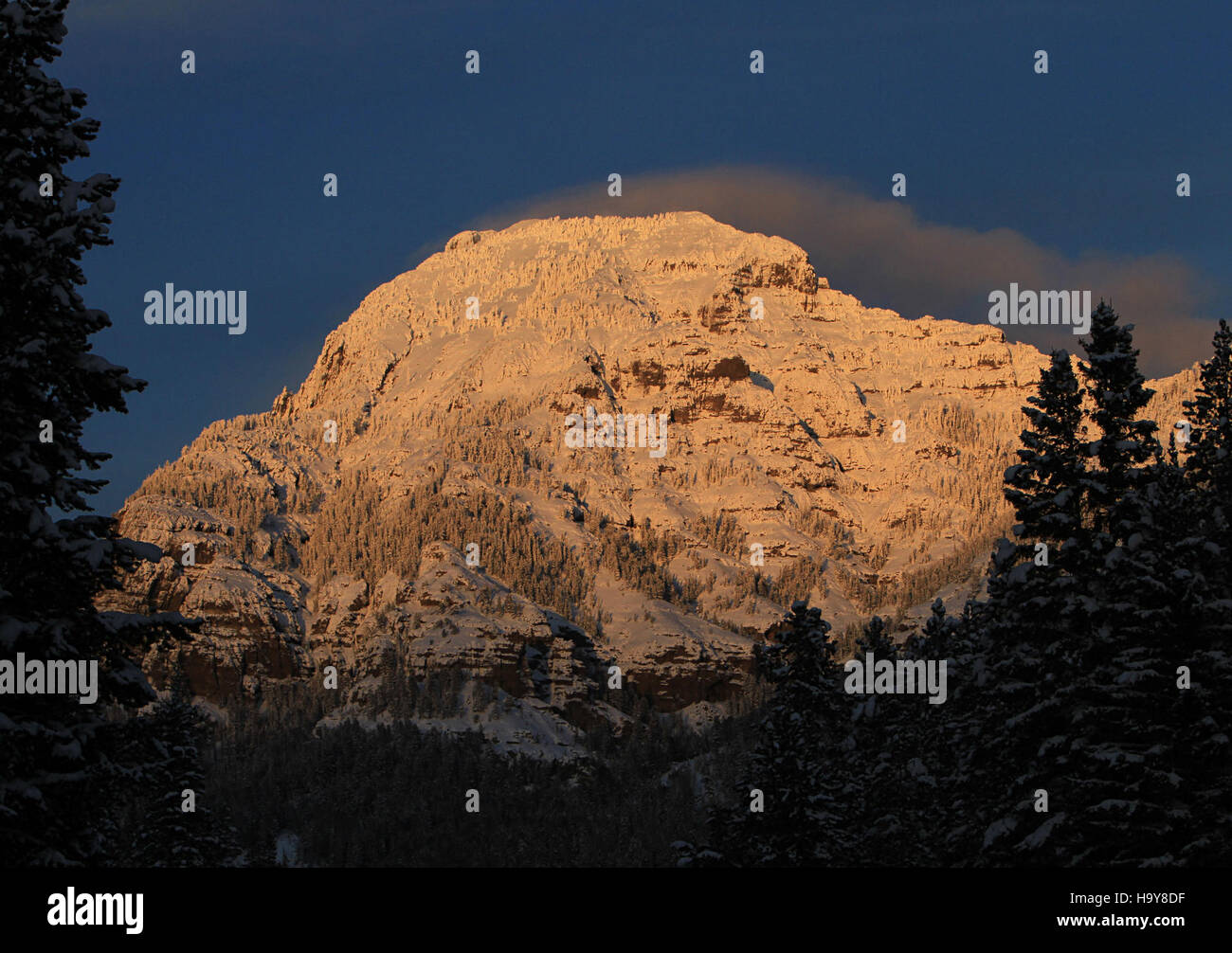 Abiathar Peak, located in the Absaroka mountain range within ...